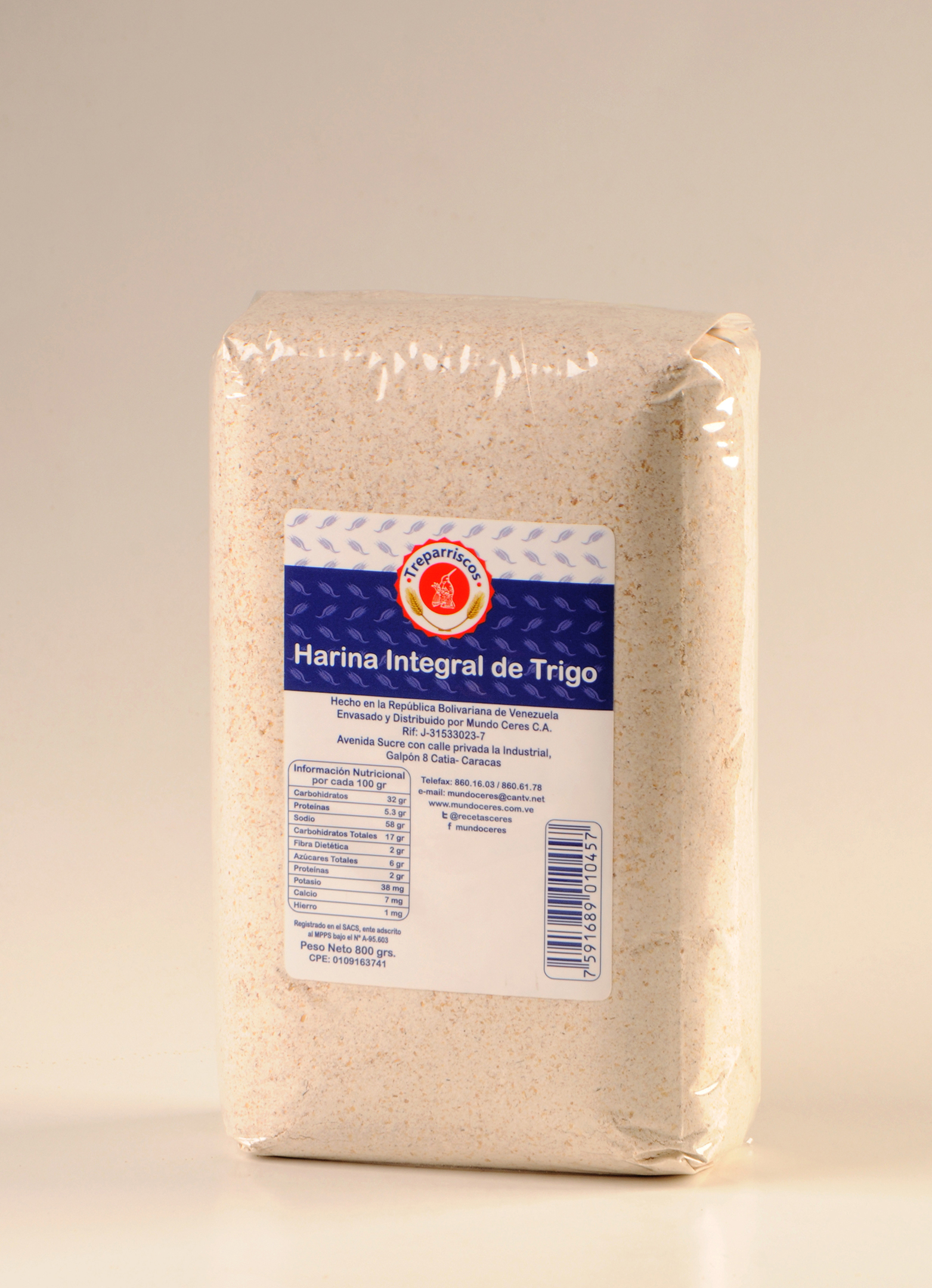 Harina Integral de Trigo - Mundo Ceres - La Distribuidora Naturista